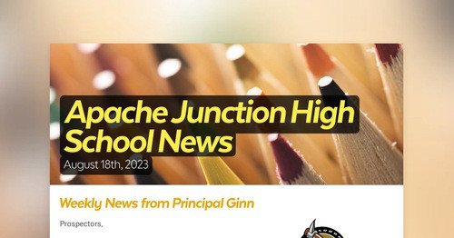 Apache Junction High School News | Smore Newsletters