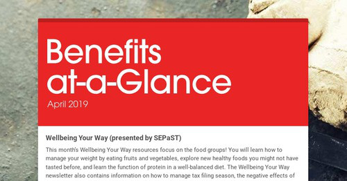 Benefits at-a-Glance | Smore Newsletters