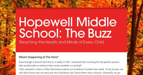 Hopewell Middle School: The Buzz | Smore Newsletters for Education