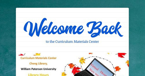Welcome Back | Smore Newsletters