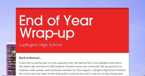 End of Year Wrap-up | Smore Newsletters