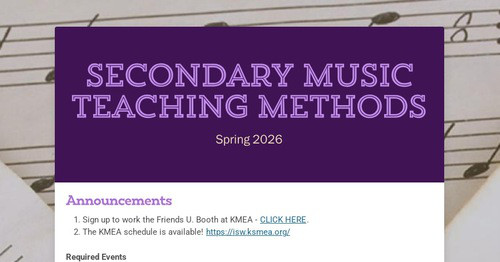 Secondary Music Teaching Methods | Smore Newsletters for Education