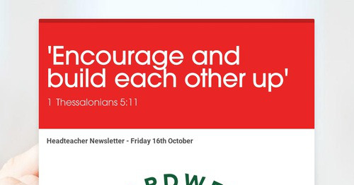 'Encourage and build each other up' | Smore Newsletters