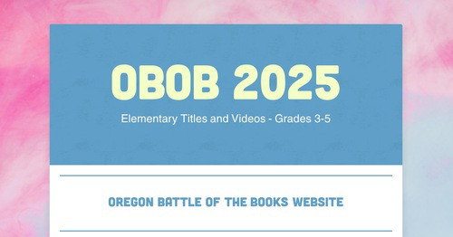 OBOB 2025