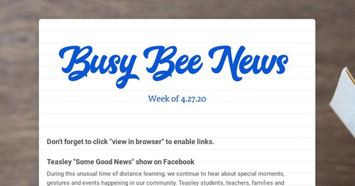 Busy Bee News | Smore Newsletters for Education