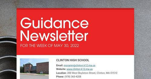 Guidance Newsletter | Smore Newsletters