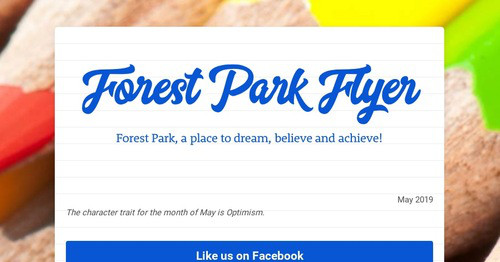 Forest Park Flyer | Smore Newsletters for Education