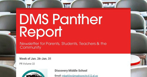 DMS Panther Report | Smore Newsletters