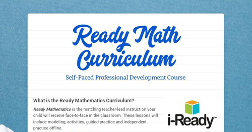 Ready Math Curriculum | Smore Newsletters
