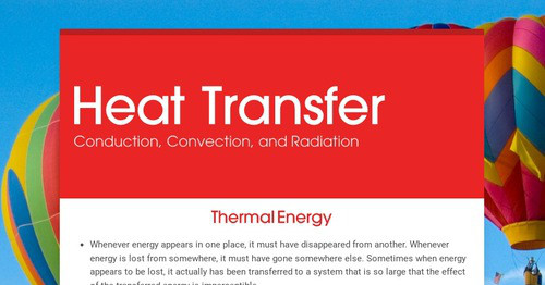 Heat Transfer | Smore Newsletters