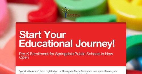 Start Your Educational Journey! | Smore Newsletters