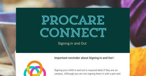 Procare Connect | Smore Newsletters for Education