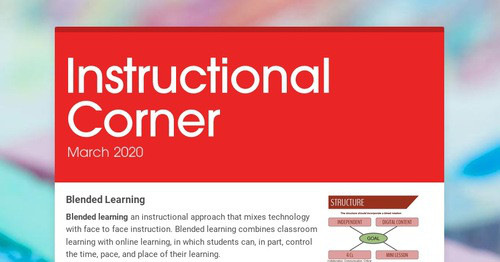 Instructional Corner | Smore Newsletters for Education