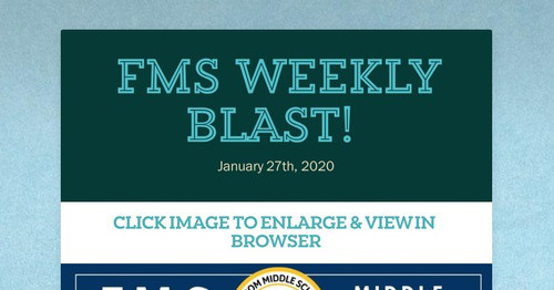 FMS WEEKLY BLAST! | Smore Newsletters