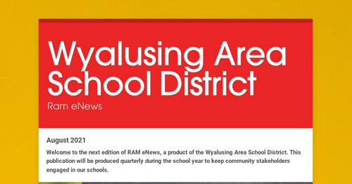Wyalusing Area School District | Smore Newsletters for Education