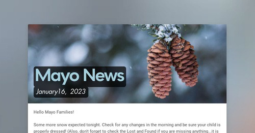 Mayo News | Smore Newsletters