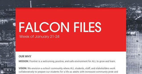 FALCON FILES | Smore Newsletters