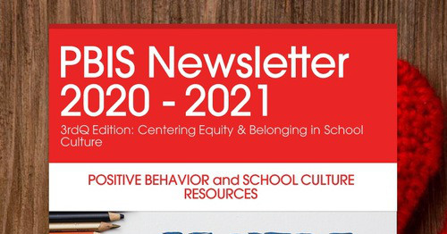PBIS Newsletter 2020 - 2021 | Smore Newsletters for Education