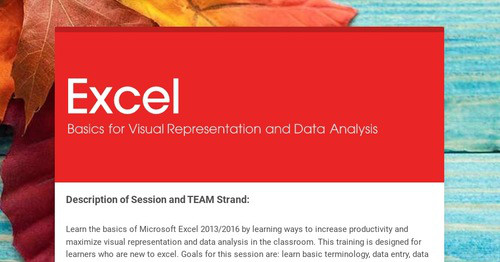 Excel | Smore Newsletters