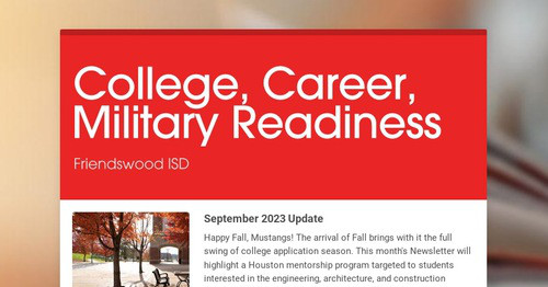 College, Career, Military Readiness | Smore Newsletters for Education