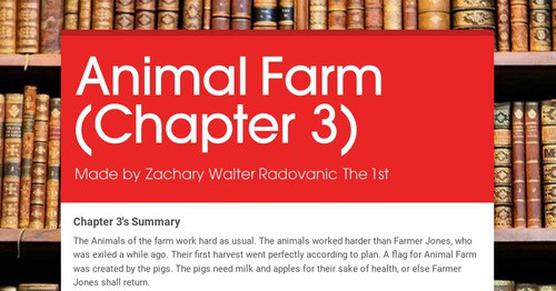 Animal Farm (Chapter 3) | Smore Newsletters