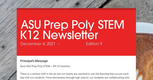 ASU Prep Poly STEM K12 Newsletter | Smore Newsletters