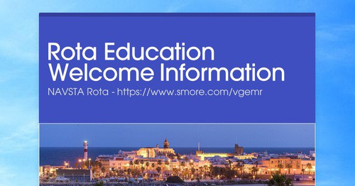 Rota Education Welcome Information | Smore Newsletters for Education