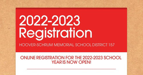 2022-2023 Registration