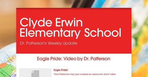 Clyde Erwin Elementary School | Smore Newsletters for Business