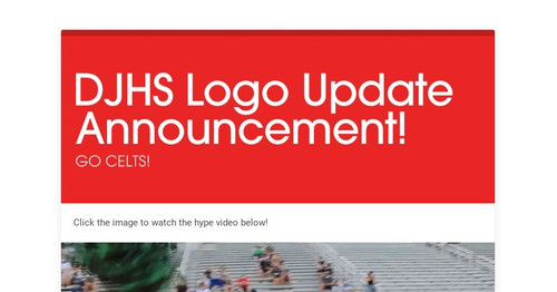 DJHS Logo Update Announcement! | Smore Newsletters