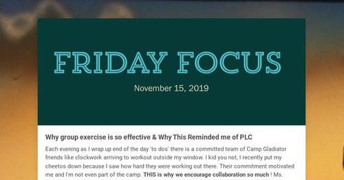 Friday Focus | Smore Newsletters