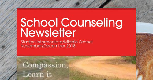School Counseling Newsletter