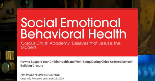 Social Emotional Behavioral Health | Smore Newsletters for Education