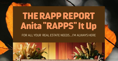 THE RAPP REPORT Anita "RAPPS" It Up | Smore Newsletters for Business