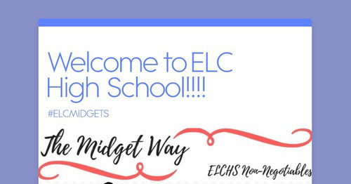 Welcome to ELC High School!!!! | Smore Newsletters