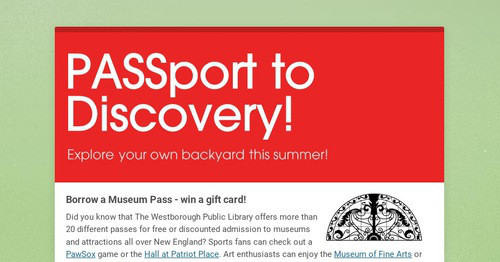 PASSport to Discovery! | Smore Newsletters