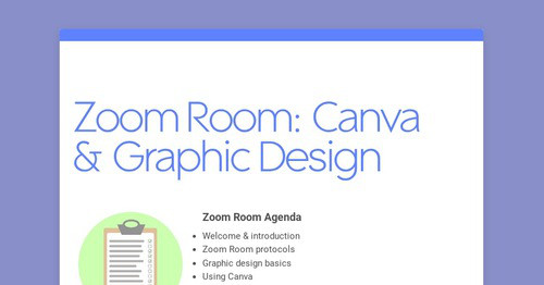 Zoom Room: Canva & Graphic Design