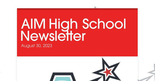 AIM High School Newsletter