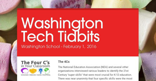 Washington Tech Tidbits | Smore Newsletters