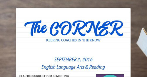 The CORNER | Smore Newsletters