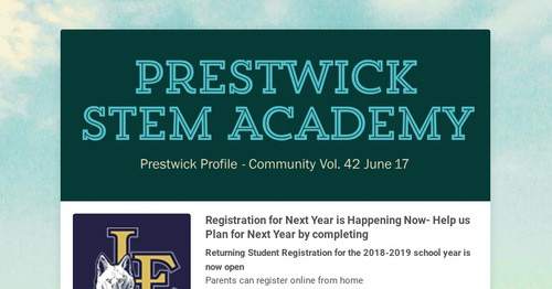 Prestwick STEM Academy | Smore Newsletters
