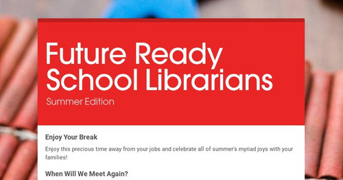 Future Ready School Librarians | Smore Newsletters