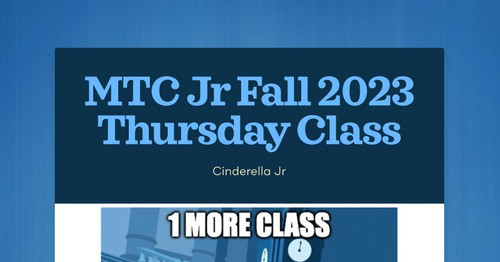 MTC Jr Fall 2023 Thursday Class