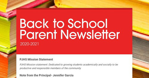 Back to School Parent Newsletter | Smore Newsletters