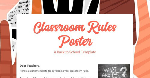 Classroom Rules Poster | Smore
