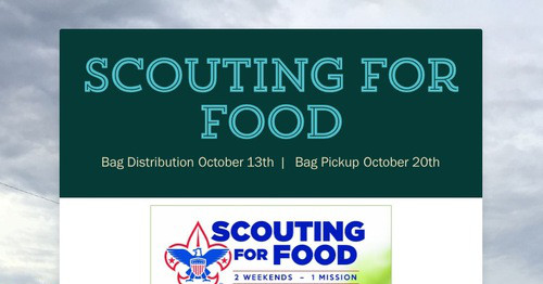 Scouting For Food | Smore Newsletters for Education