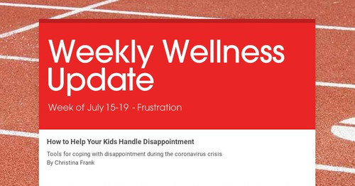 Weekly Wellness Update | Smore Newsletters
