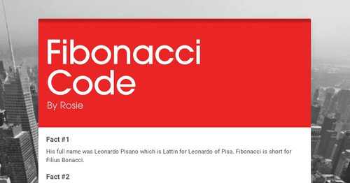 Fibonacci Code | Smore Newsletters