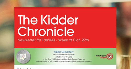 The Kidder Chronicle | Smore Newsletters for Business