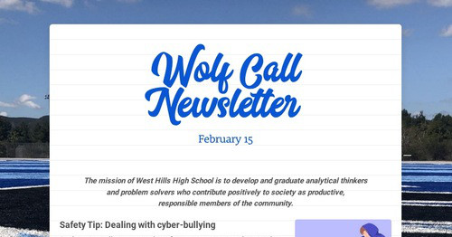 Wolf Call Newsletter | Smore Newsletters for Education
